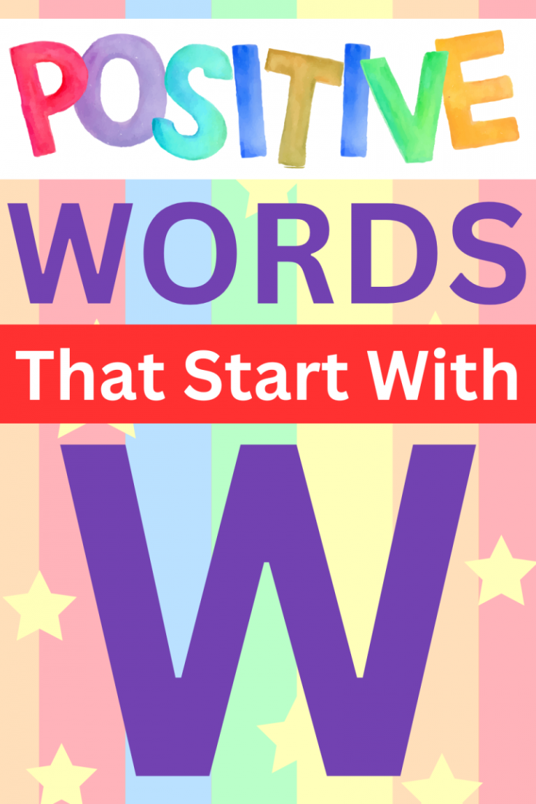 75+ Positive Words That Start With W - Things That Start With A-Z