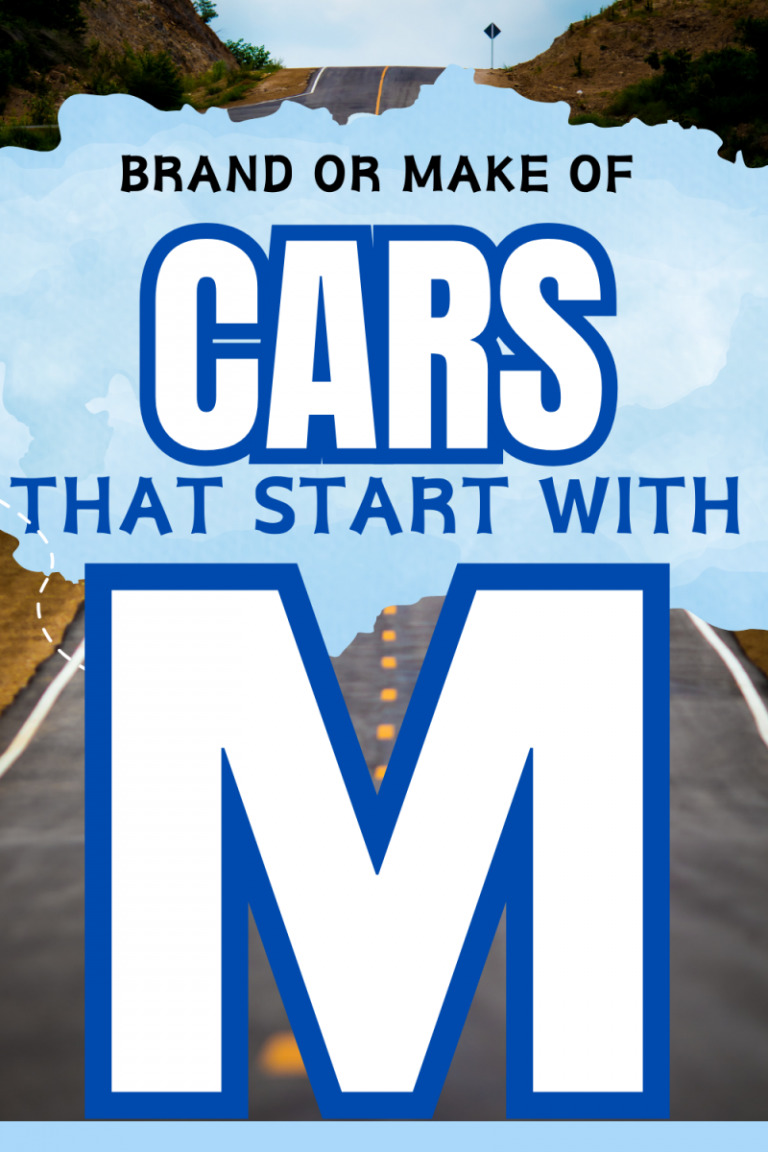 Amazing List of Cars That Starts With M - Things That Start With A-Z