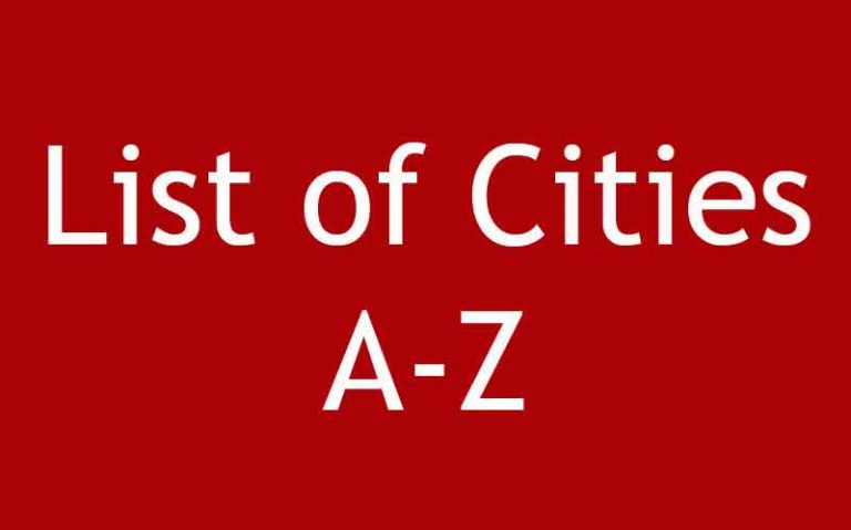 Great List of Cities That Starts With B - Things That Start With A-Z